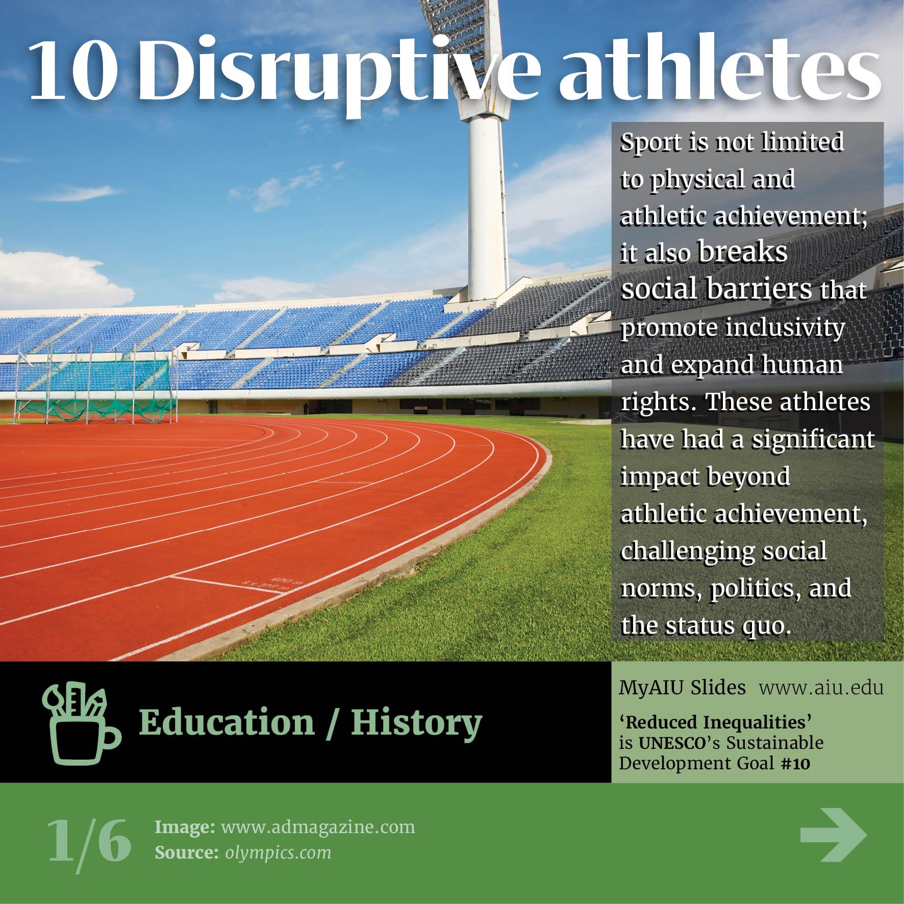 Top 10 Disruptive Athletes Revolutionizing Sports - aiu slides ...